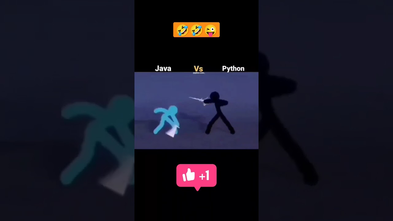 Who Will Win: Java vs Python? 😘👍 Java vs Phython #java #funnyvideo #shorts