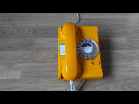 Original GPO 8100R aka Ambassador Rotary Retro Telephone, in Yellow, Bells Ringing with RotaTone.