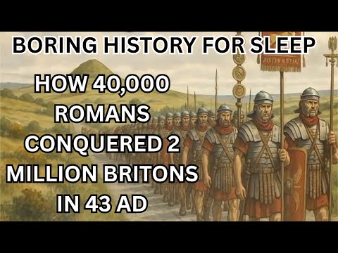 NO ADS - Boring History for Sleep | How 40,000 Romans Conquered 2 Million Britons in 43 AD