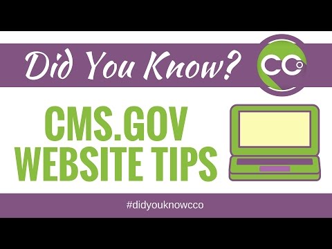 Navigating the CMS.gov website- Did You Know CCO