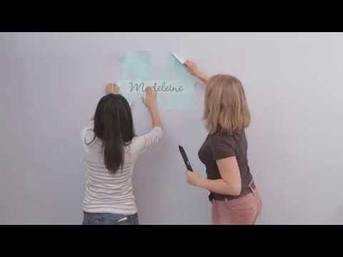 Applying Your Signature, Monogram or Custom Wall Decal - StickerYou Tutorials