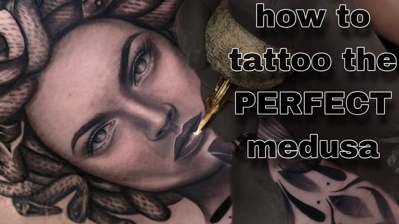 Medusa tattoo time lapse / Medusa tattoo tutorial / Medusa tattoo 😎😍