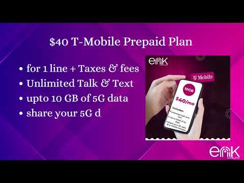 $40 T-Mobile Prepaid Plan | ENK Wireless | Wholesale SIM Card Distributor | SIM Card Dealers