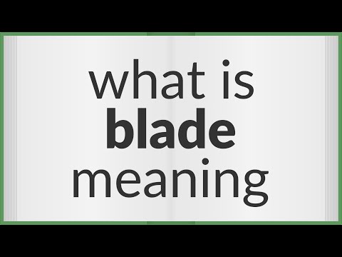 Blade | meaning of Blade