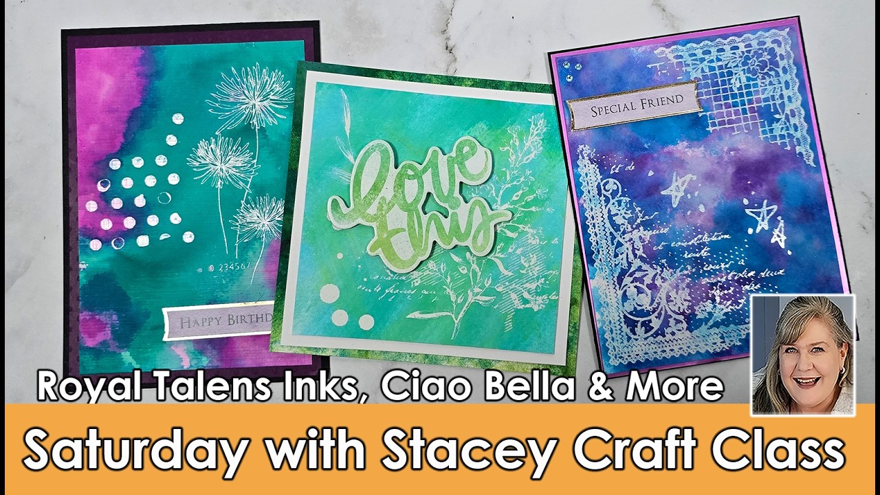 653 Royal Talens Ecoline Inks, Ciao Bella Stamps and 49 & Market!  Don't resist the resist!