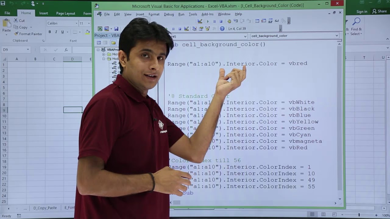 Excel VBA - Background Color