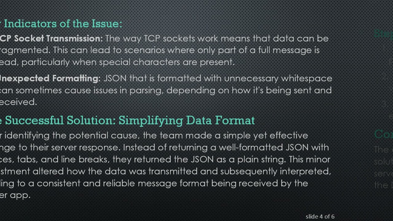 Solving the Incomplete JSON Message Issue in Flutter/Dart Socket Connections
