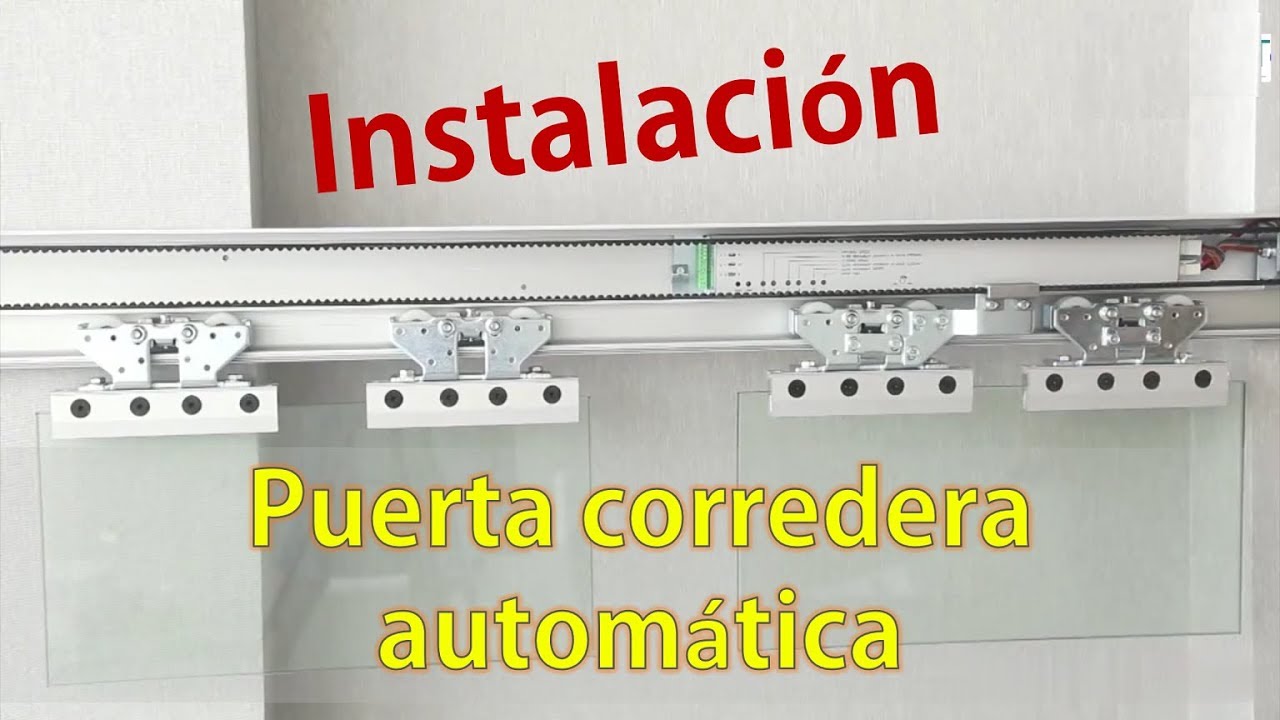 Cómo instalar la puerta corredera automática