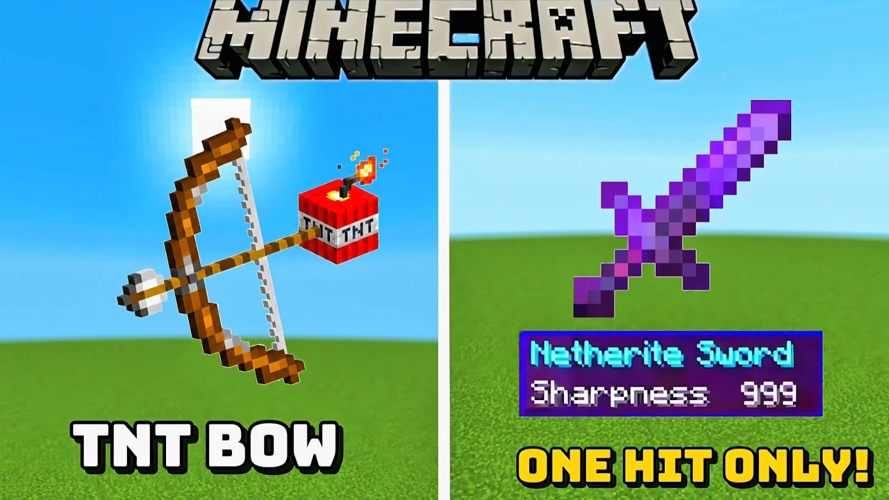 2 Minecraft Deadly Weapon Command Block Hack | Minecraft Commands For Bedrock 