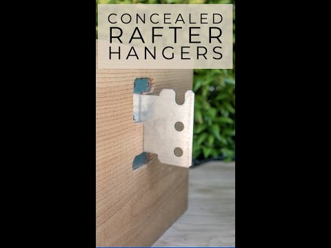 Concealed Rafter Hangers for A Cleaner Look: Simpson Joist Hangers #shorts