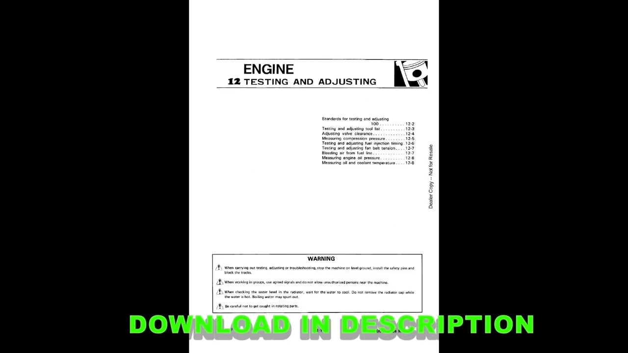 BOBCAT X100 – Workshop Service Manual PDF (Repair Guide in English)