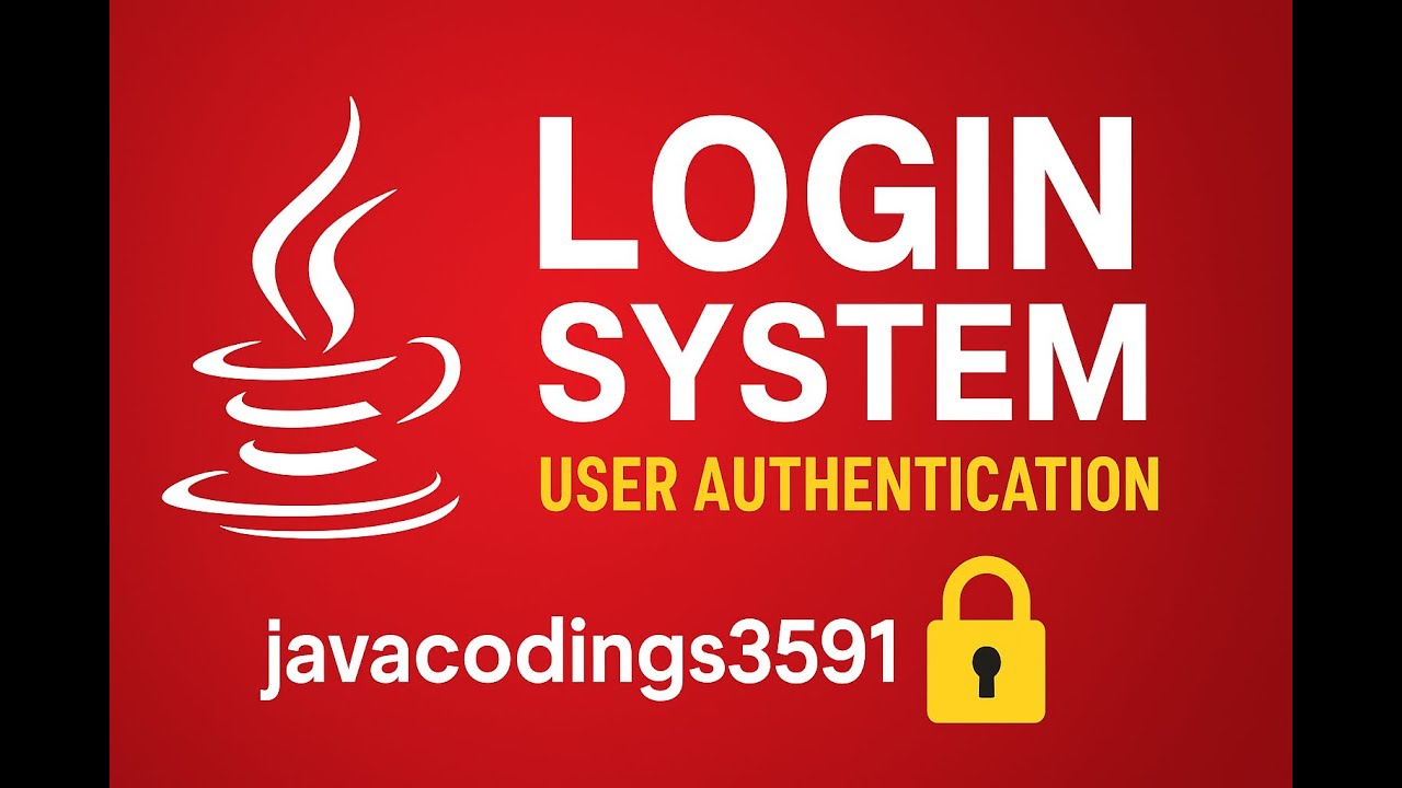 Java Login System 🔐 | Build a Secure User Authentication Program