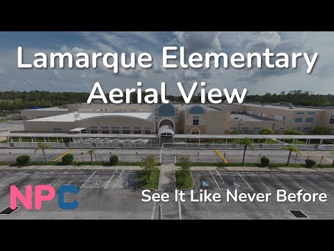 Soaring Over Lamarque Elementary School: A Unique Perspective