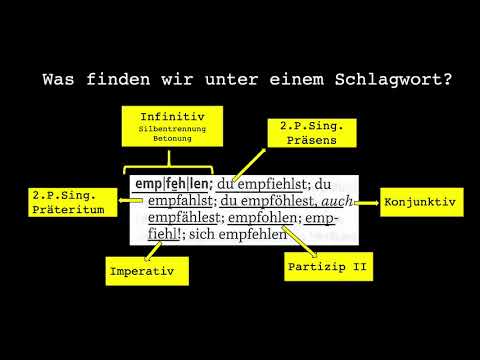 Arbeit mit dem Duden