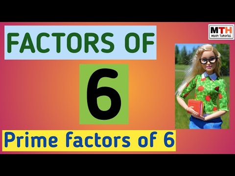 Factors of 6 || Prime factors of 6