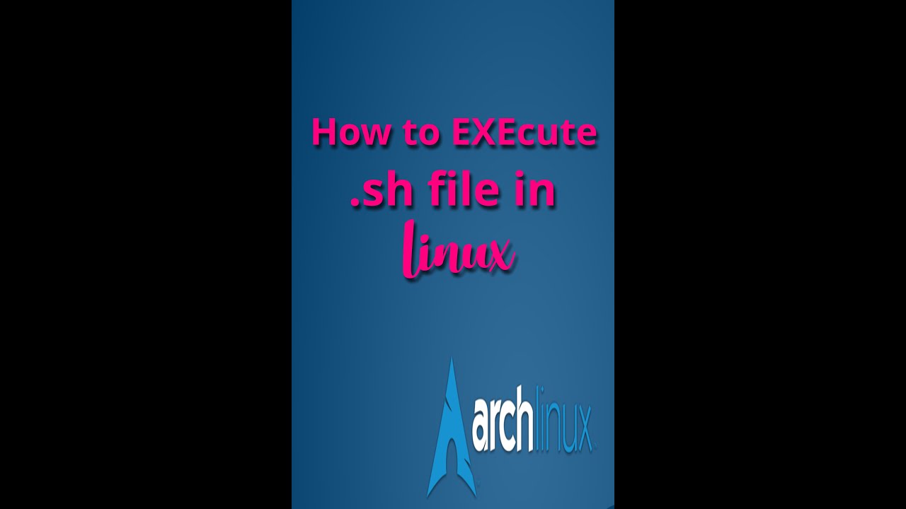 How to EXEcute .sh file in Linux