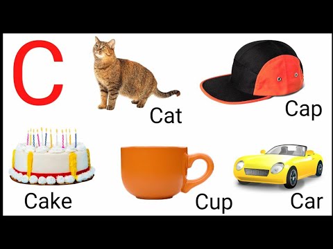 Letter C Words | words that start with letter c with pictures | twin kids zone