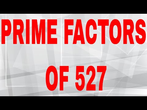 Prime factors of 527|Prime Factorization