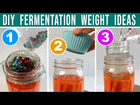 DIY FERMENTATION WEIGHT IDEAS - what to do when you don't have an 'official' weight