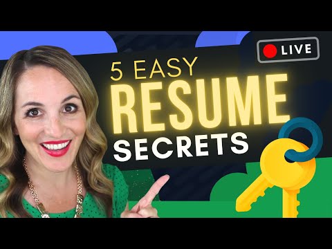 Write a resume that will get you HIRED (5 EASY Steps) + LIVE Resume Reviews