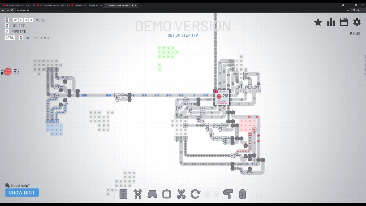 shapez.io - Build automated factories to build, combine and color shapes!