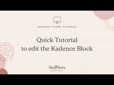 Quick tutorial to edit the Kadence Block content – SkyandStars.co Theme ...