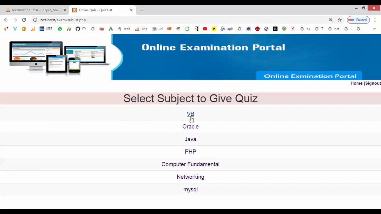Online Exam Result Management System in PHP - OKOK PROJECTS- Final Year ...