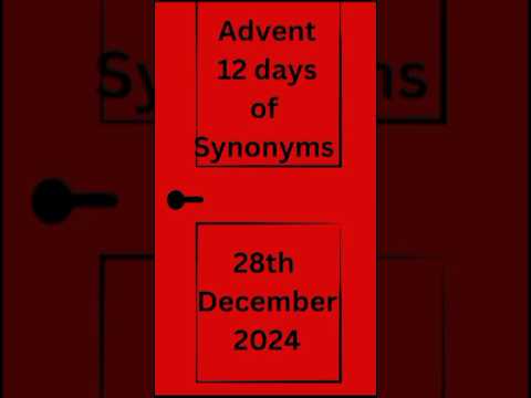 What’s Behind the Door? Christmas Synonyms