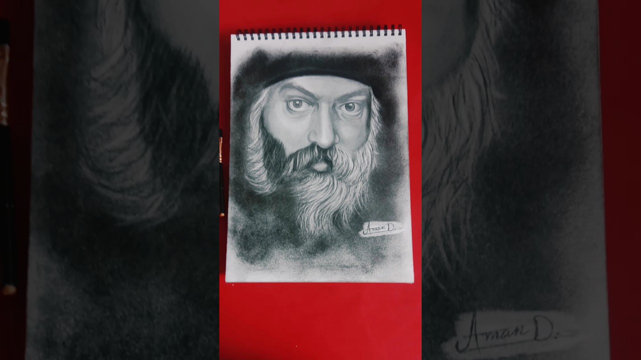 Osho drawing #drawing #artistartwork #artstagram #artwork #artworkdrawing #osho #oshoquotes #sketch