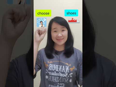 How to say "choose"and "shoes"? #pronunciation #learnenglish #shorts