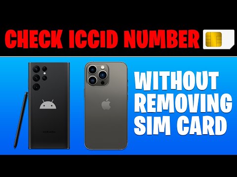 How to find SIM Card Number ICCID Without Removing Sim Card (iPhone & Android)