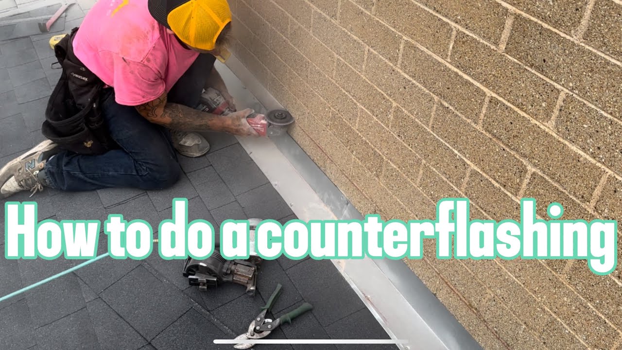 How to do a counterflashing on brick