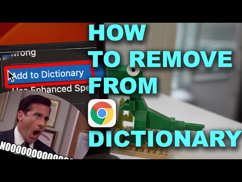 How to remove a word from Chrome's Dictionary