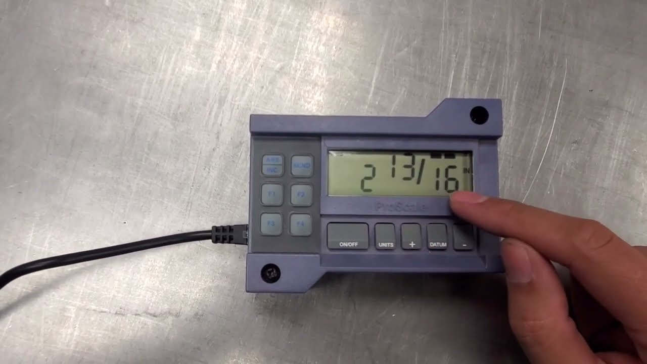 Changing units on a digital readout - ProScale - Accurate Technology
