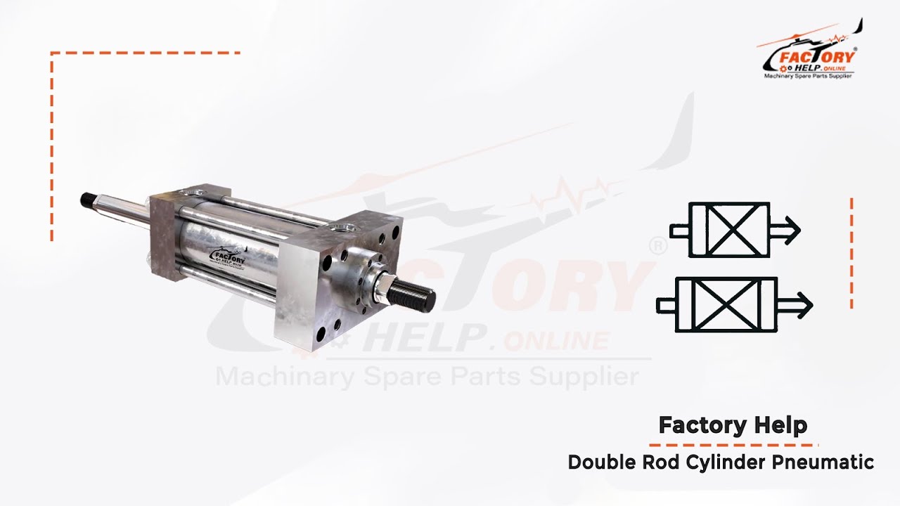 FactoryHelp - Double Rod Cylinder Pneumatic