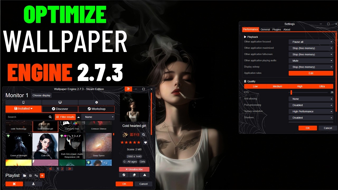 Wallpaper Engine Best Settings 2026 (Keep FPS While Gaming)