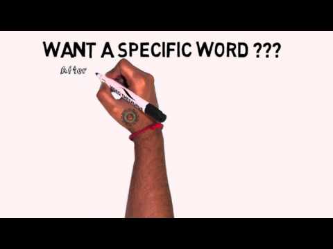 Seminar - Thesaurus - Synonyms - Video
