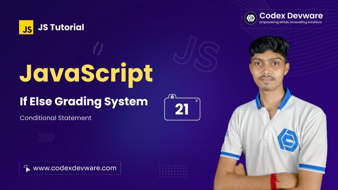 JavaScript Conditional Statements: if else grading system - Part 21 - Codex Devware