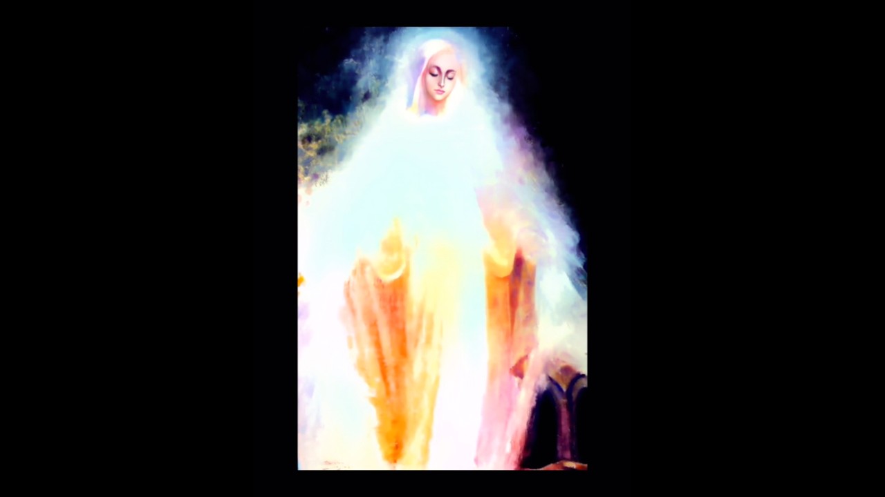 Mastered Colour Photo of the Virgin Mary in Zeitoun, Egypt, 1968