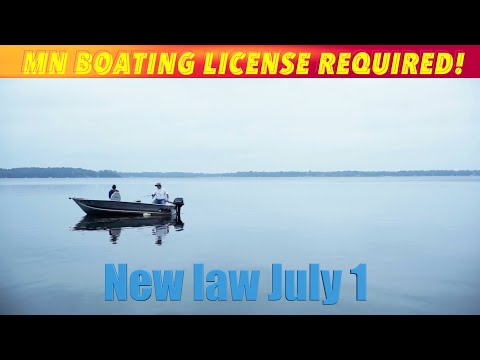 Minnesota Boating License Required!