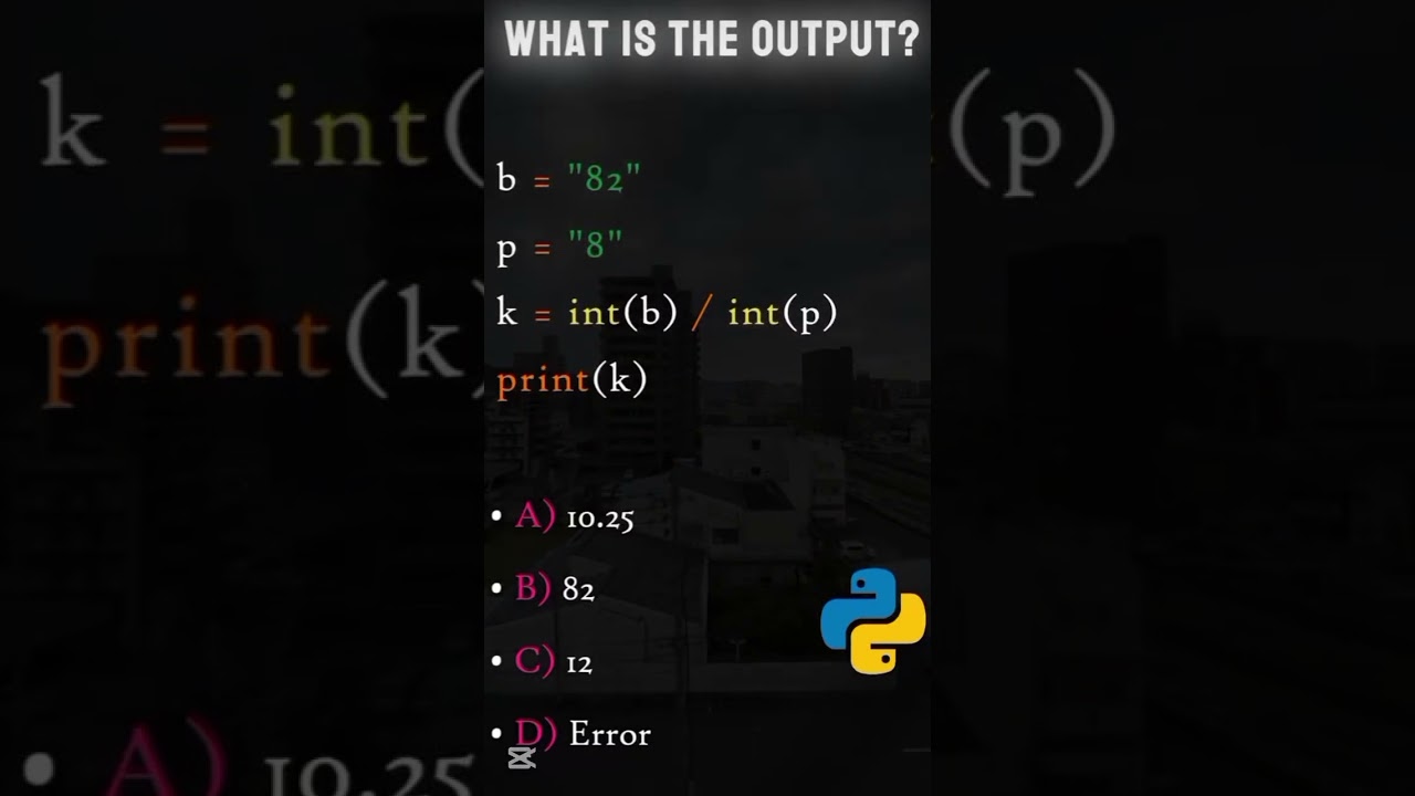 Guess the output for python. #coding #output #programminglanguages #python #backend