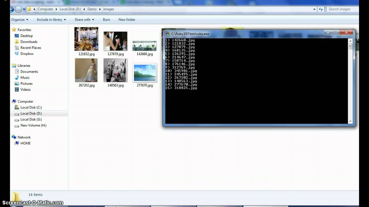 Image extraction using Ruby Script