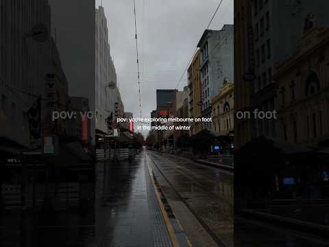 When WINTER MORNING is too cold in MELBOURNE #australia #travel #winterseason #melbourne #citylife