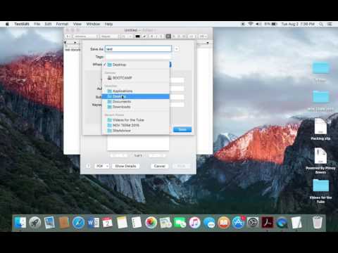 How to save a document as a PDF on a Mac