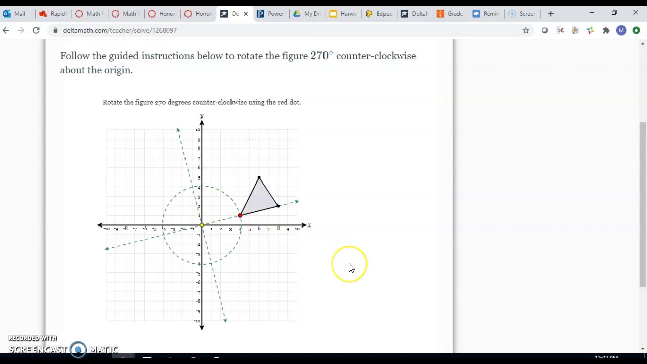 How-To: Delta Math: Rotations