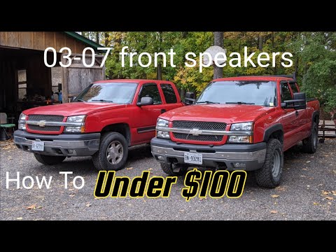 Front door speakers replacement 2003-07 Silverado & Sierra under $100 Step by step guide/ How to