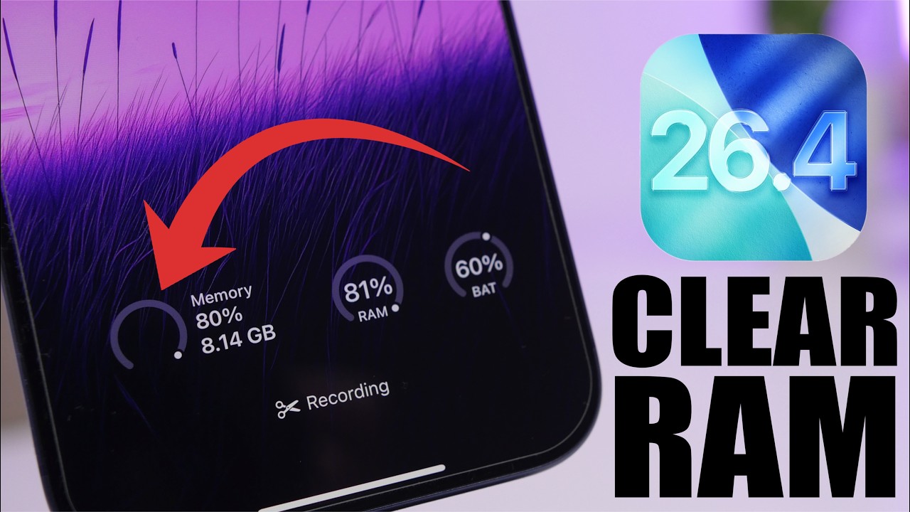 How To Clear iPhone RAM Memory - iOS 26.4 !