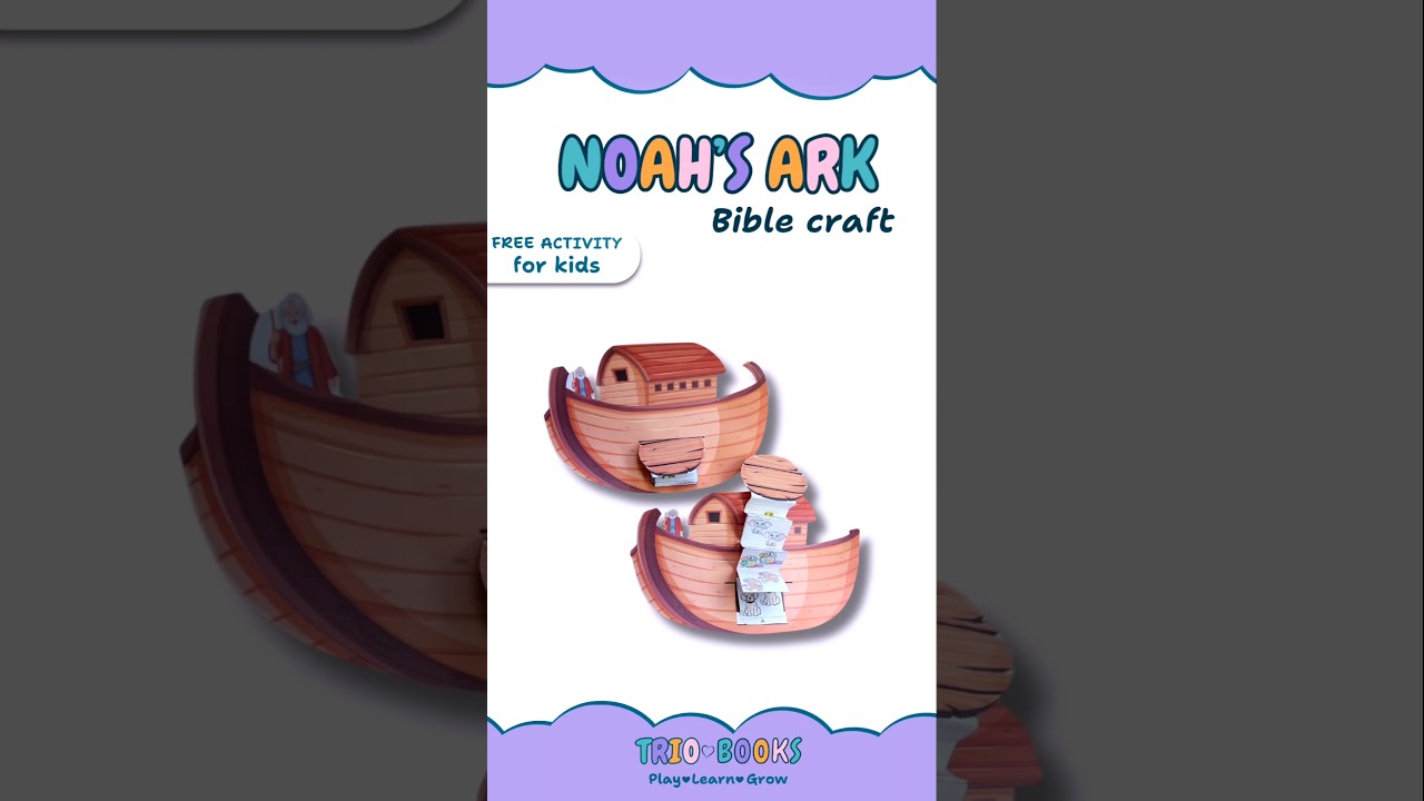 Noah’s Ark Craft for Kids | Bible Story Activity | Christian Craft Idea