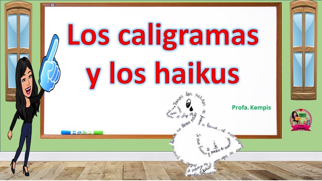 Calligrams and haikus