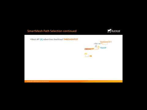 Ruckus SmartMesh Overview Path Selection - Mesh Networks